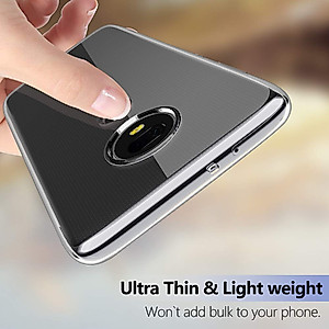 SNOSHO for Moto G7 Slim Case,Thin TPU Silicone Soft Flexible Skin Gel Anti-Scratch Shockproof Protective Cases Cover for Motorola G7, Crystal Clear