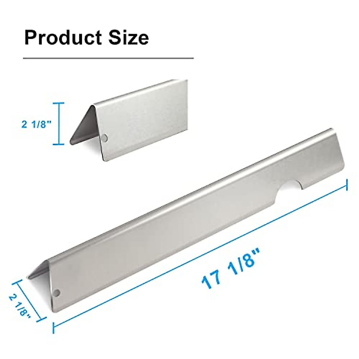 Zemibi Grill Flavorizer Bars Replacement for Weber 66030, 66033, Weber Genesis II LX 400 Series Gas Grill, Weber Genesis II SE-410 Grill Parts and Genesis II E-410 LP, 7 PC Stainless Steel Heat Plate