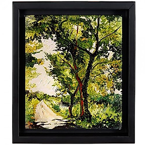 Creative Mark Illusions Floater Canvas Frame Black - 8x10, 3/4" - Ideal for Galleries, Artists & Professionals, Frames for Canvas Paintings, Complete Hanging Hardware