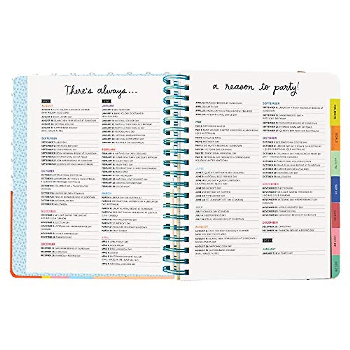 Rise and Shine 17-Month Large Planner AUG 2020-DEC 2021 (Pipsticks+Workman)