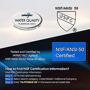 POOLPURE Garden Hose End Pre Filter and PRB50-IN Replacement Spa Filter Suit, Compatible with Unicel C-4950, Filbur FC-2390, 03FIL1600, 17-2380, Jacuzzi J200 Series Filter, 373045, 5X13 Drop i