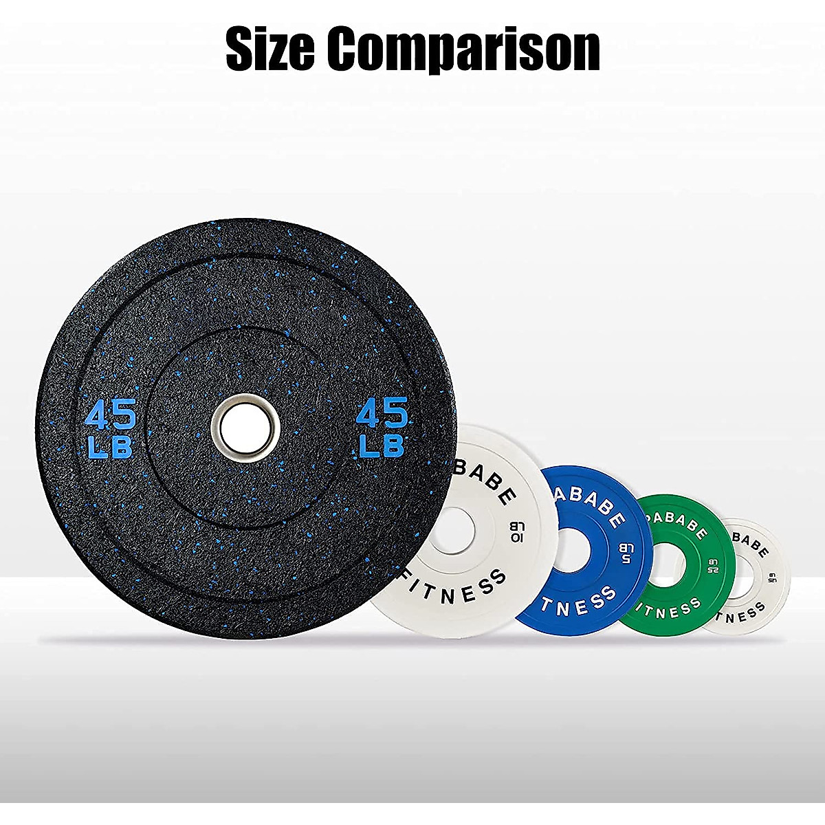 papababe Olympic Change Plates 2 inch Fractional Weight Plates Designed for Olympic Barbells for Strength Training(4X5+2X10LB)