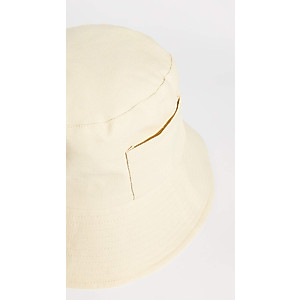 Lack of Color Women's Wave Bucket Hat, Beige, Off White, M-L