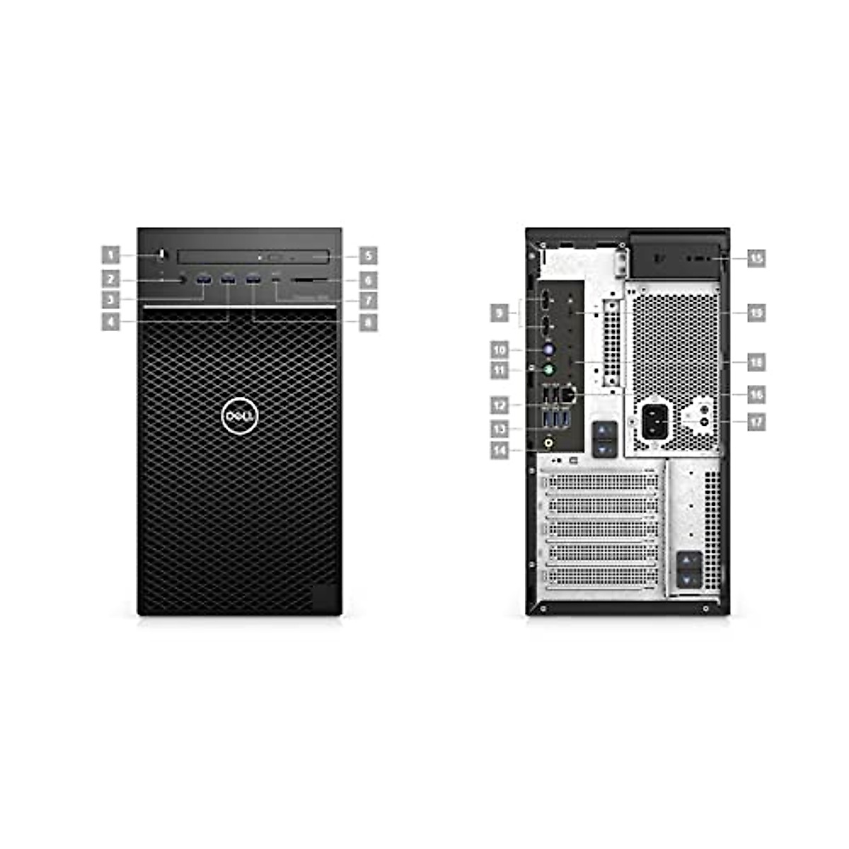 Dell Precision T3650 Workstation Desktop Computer Tower (2021) | Core Xeon W - 1TB SSD Hard Drive - 32GB RAM - RTX A4000 | 6 Cores @ 5 GHz - 8GB GDDR6 Win 11 Pro