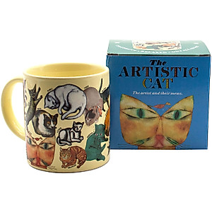 The Unemployed Philosophers Guild Artistic Cat Mug - Featuring Cats and Kittens from Famous Paintings Throughout Art History, Comes in a Fun Gift Box, 12 oz.