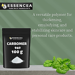 Carbomer 940 100gm by Essencea Pure Bulk Ingredients | High Viscosity | Pure CARBOMER 940 (3.53 Ounces)
