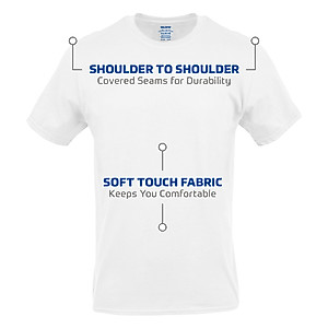 Gildan Men's Crew T-Shirts, Multipack, Style G1100, White (6-Pack), Small