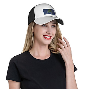 IMEEGIEN Flag of Alabama Reverse Baseball Cap for Men Women Adjustable Dad Hat Outdoor Casual Trucker Caps Sun Hats Black