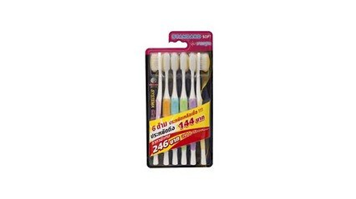 SYSTEMA Soft Toothbrush Pack 6 - Gentle Oral Care for Daily Use