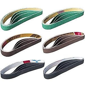 24 Pcs 1/2" x 12" Replacement Belt Kit for Work Sharp Original Knife & Tool Sharpener and Combo Knife Sharpener (WSKTS & WSKTS-KT) - 80/120/240/400/1000/1200 Grits