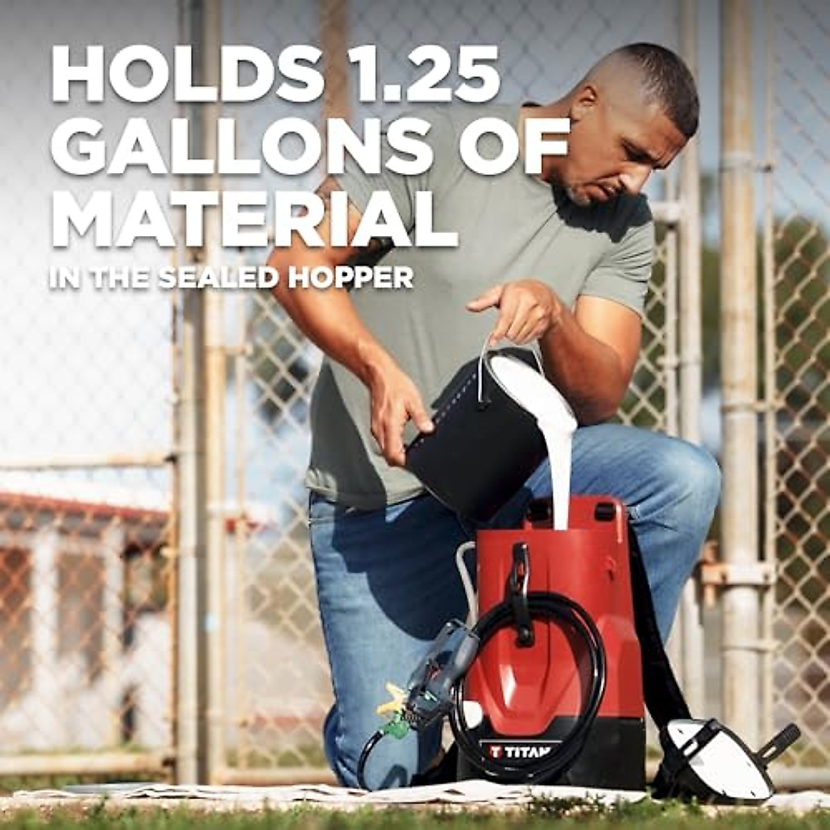 Titan 2441251 ControlMax 1650 18V Cordless High Efficiency Airless Paint Sprayer, HEA Technology Decrease Overspray by up to 55%, Cordless Allows You to go Anywhere