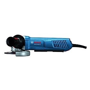 Bosch GWX13-50VSP 5 In. X-LOCK Variable-Speed Angle Grinder with Paddle Switch with Bosch MGX0500 5 In. X-LOCK Backing Pad with X-LOCK Clip - Medium Hardness