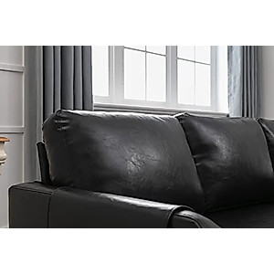 Eafurn 3 Seater Sectional Chaise Lounge and Storage,L Shaped Convertible Pull Out Bed,Comfy Velvet Upholstery Corner Sofa & Couches Button Tufted Living Room Furniture Sets, Black Soft 72.44"