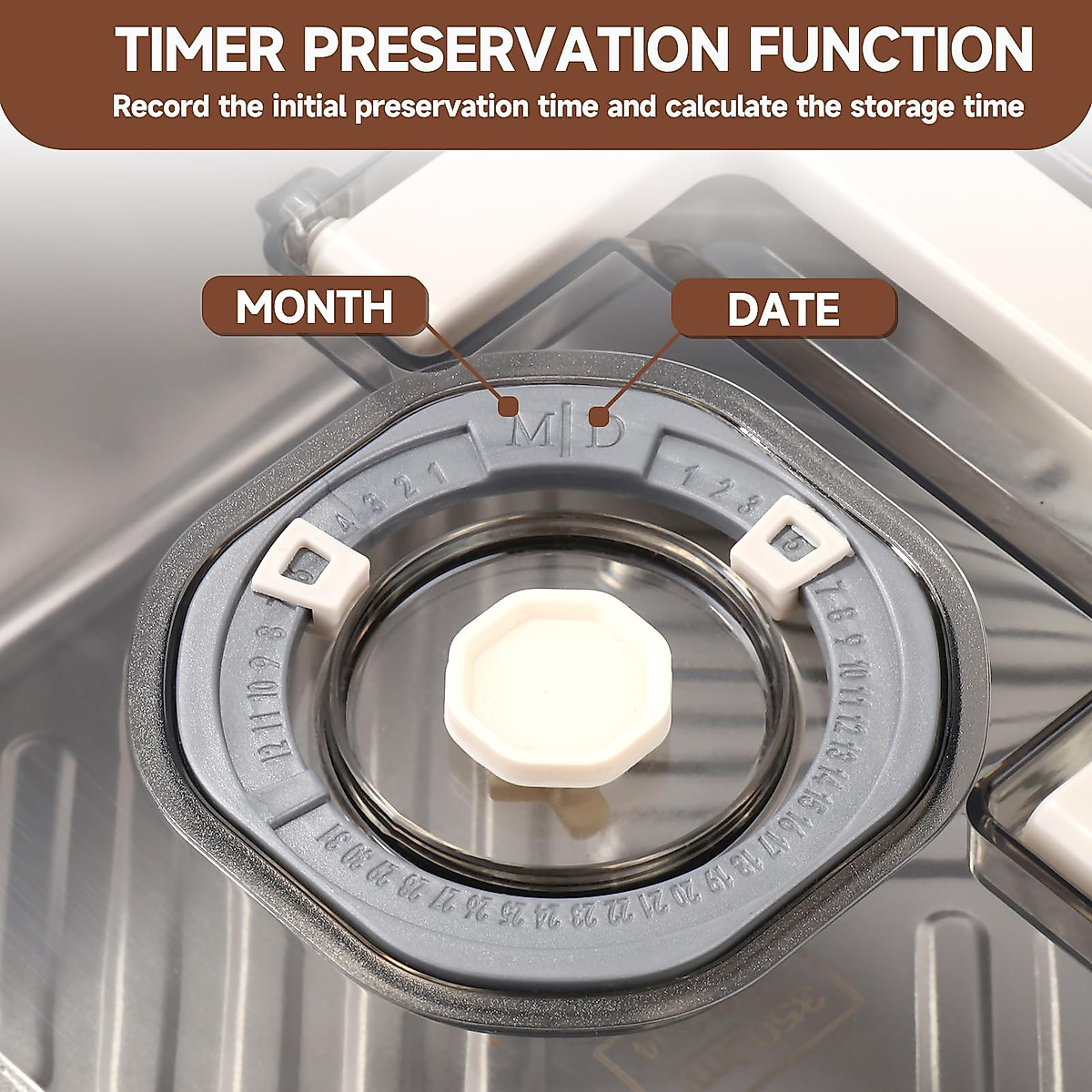 Fzaqwen Stainless Steel Food Storage Containers - 304 Square Refrigerator Organizers with Handle Airtight Lids Meal Prep Reusable Metal Pantry for Fruit Salad - Keep Fresh Save Date 118oz