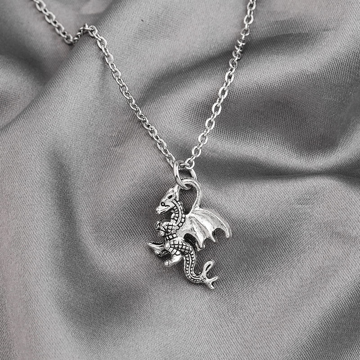 TGBJE The Dragon Necklace Dragon Spirit Animal Gift for Women Goth Gift Dragon Charm Jewelry (Dragon Necklace)