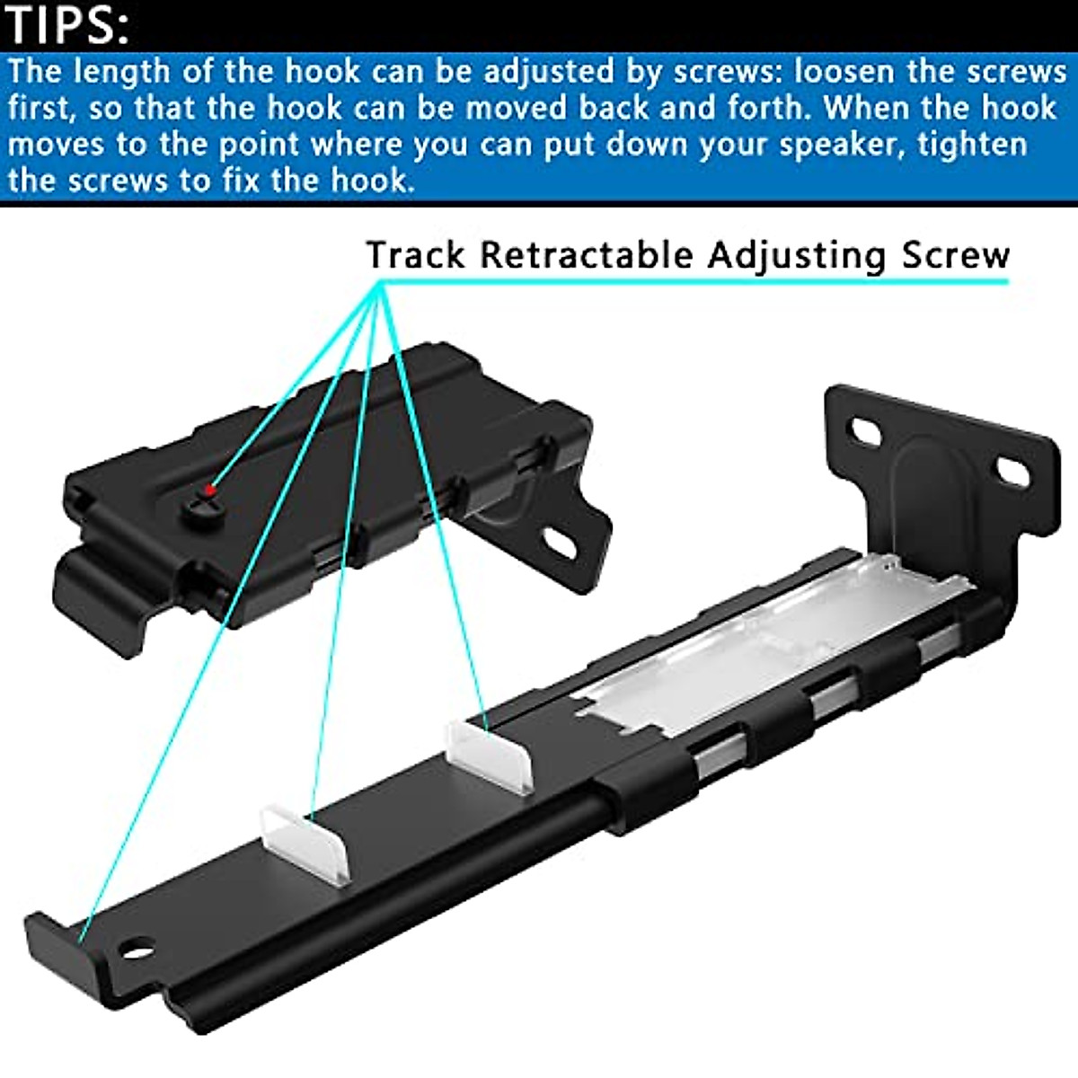 Agandax Sound bar Mounts | Works with All Soundbars Including Samsung, LG, Sony, Vizio, & More | Depth Adjustable Universal Soundbar Wall Mount Bracket