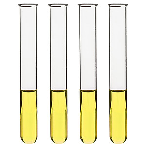 EISCO 5mL Test Tubes - Pack of 48 - Borosilicate 3.3 Glass - 1mm Thick Walls, Beaded Rim - Superior Heat & Chemical Durability - 3" Tall, 0.5" Diameter