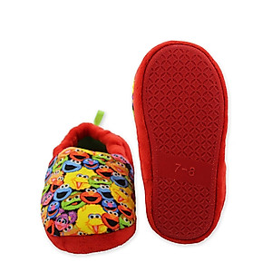Sesame Street Elmo Boys Girls Aline Slippers with Indoor/Outdoor Sole (7-8 M US Toddler, Multi)