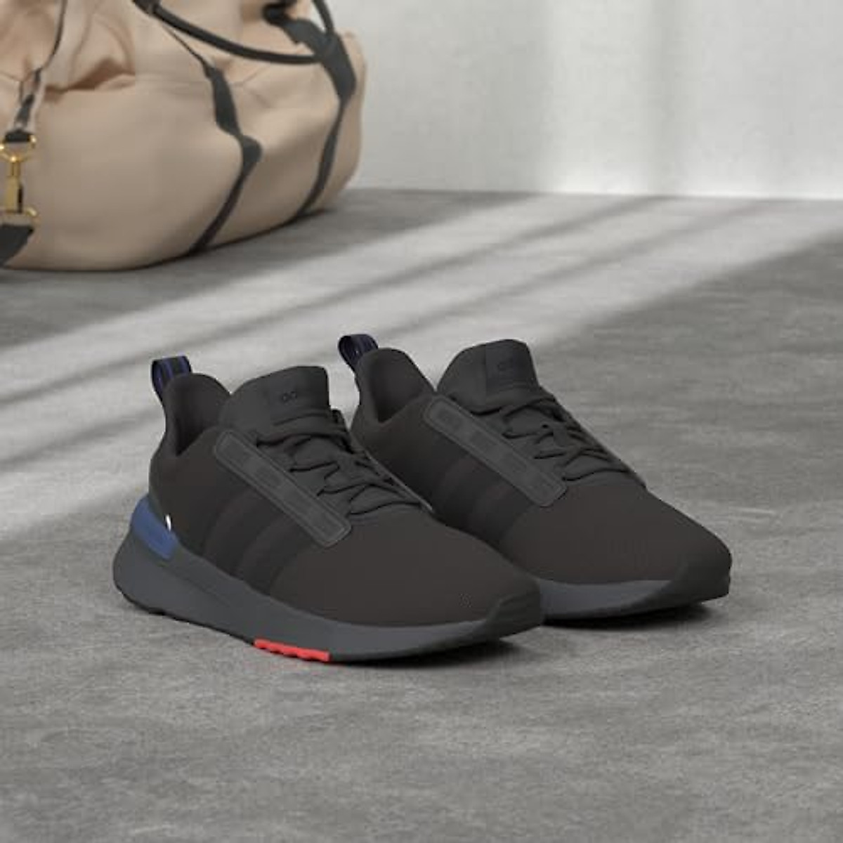 Adidas Men's Racer TR21 Trail Running Shoe, Grey/Black/Sonic Ink, 12.5