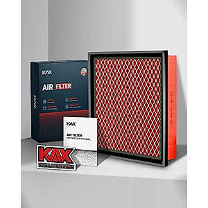 KAX Premium Engine Air Filter, GAF001 (CA10755) Replacement for Camry, Highlander, Sienna, Avalon, ES350, NX200T, NX300, RX350, RX350L, Durango, Grand Cherokee, 200% Longer Life