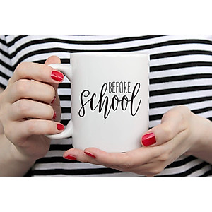 Canopy Street Before School/After School Coffee Mug And Stemless Wine Cup Gift Set/Teacher Appreciation/Daycare Provider Thank You/Back To School Drinkware