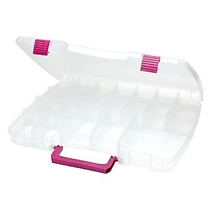 Creative Options 3870-82 Pro-Latch Connectable Craft Carrier with 5 to 22 Adjustable Compartments, Large