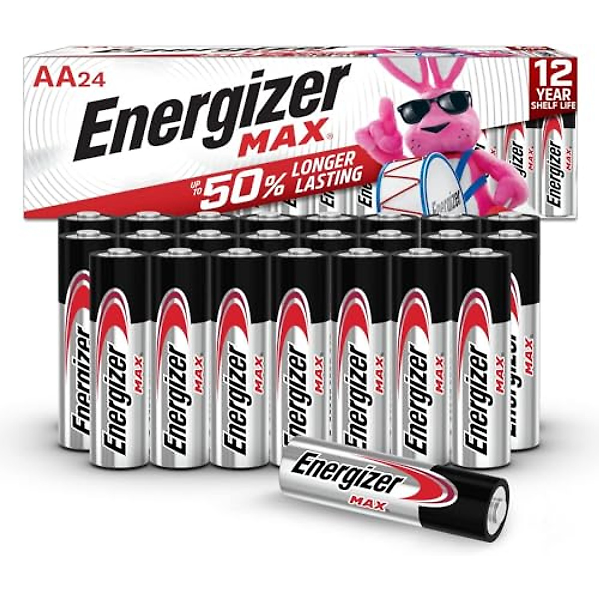 Energizer AA Batteries and AAA Batteries, 24 Max AA and 24 Max AAA Batteries Variety Pack, 48 Count