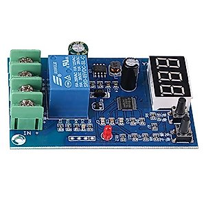 Battery Charging Controller Module, 6-60V 10A Lithium Battery Charging Control Module Board Automatic Charger Power Source Switch for Car Generators, Solar Power, Wind Turbines