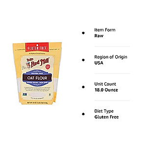 Bob's Red Mill Gluten Free Oat Flour, 18 Oz