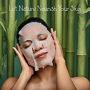 U-NEED 100 pcs Korean Face Sheet Mask (10 Types x 10 pcs) Natural Facial Mask Sheet | Tencel | Skin Care | Made in Korea | Moisturizing & Tightening | Pigment Balancing