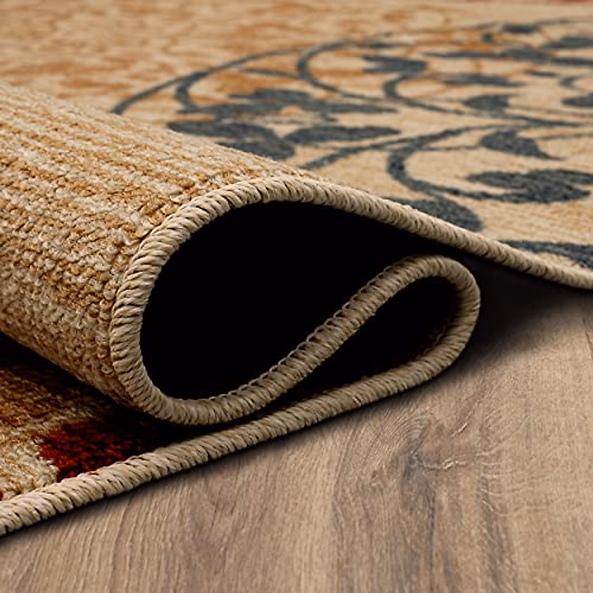 Mohawk Home Soho Medallones Garden Ornamental Runner Area Rug, 1'8"x5', Beige