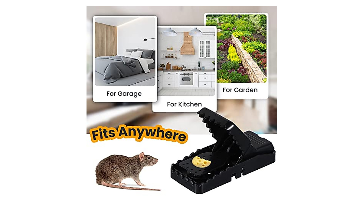 40 Pcs Reusable Mouse Traps for Home Indoor & Outdoor Pest Control