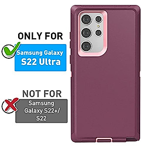 AICase for Galaxy S22 Ultra Case with Screen Protector,Heavy Duty Drop Protection Full Body Rugged Shockproof/Dust Proof Military Protective Tough Durable Phone Cover for Samsung S22 Ultra 6.8“