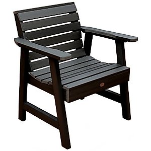 Highwood AD-CHGW1-BKE Weatherly Garden Chair, Black