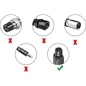 42V 2A Female 3-Pin XLR Connector, 3 Prong Inline Power Charger Cable, 0.31 inch Connector for Electric Sports & Outdoor Equipment (Fit 36V-42V Li-ion Battery Pack)