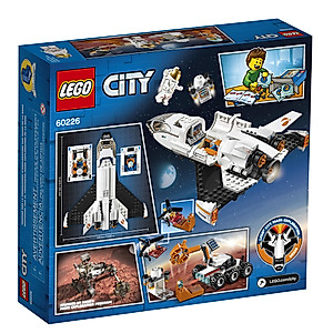 LEGO City Space Mars Research Shuttle 60226 Space Shuttle Toy Building Kit with Mars Rover and Astronaut Minifigures, Top STEM Toy for Boys and Girls, New 2019 (273 Pieces)