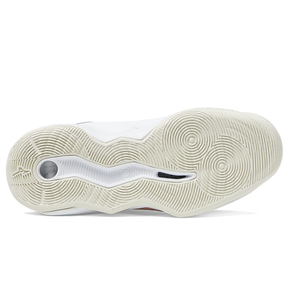 Mizuno Women's Wave Dimension Volleyball Shoe, White-Rose Gold, 8.5