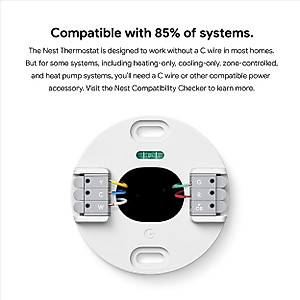 Google Nest Thermostat - Smart Thermostat for Home - Programmable Wifi Thermostat - Charcoal (Renewed)