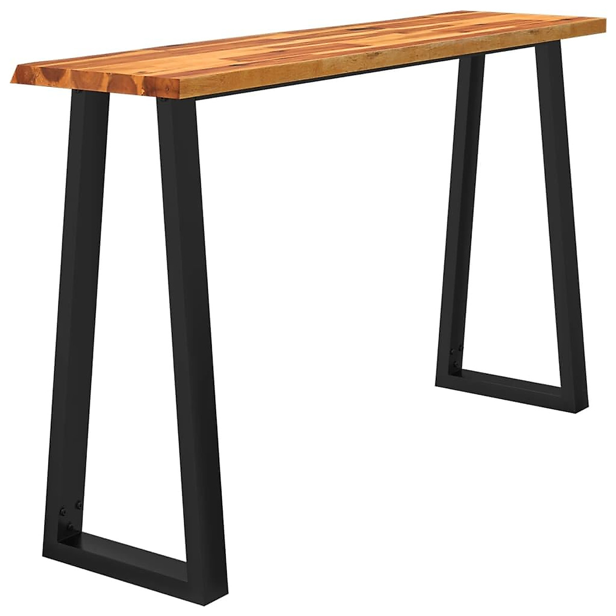 loibinfen Wood Live Edge Console Table, Narrow Entryway Foyer Table, Rustic Hallway Accent Table for Living Room, Entrance, 6.7"x15.7"x31.5" Solid Wood Acacia