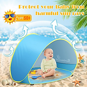 Sunba Youth Baby Pool Tent, UV Protection Infant Pop Up Sun Shelters Shade