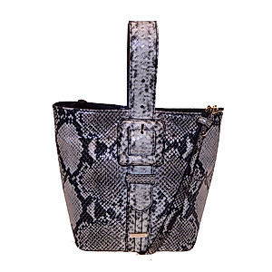 BRAHMIN Faith 3 way Python Embossed Leather Caviar Felix Crossbody