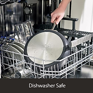 All-Clad HA1 Hard Anodized Nonstick Fry Pan Set 2 Piece, 10, 12 Inch Induction Oven Broiler Safe 500F, Lid Safe 350F Pots and Pans, Cookware Black