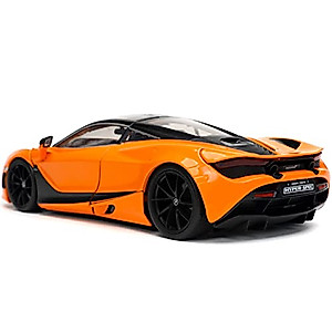McLaren 720S Orange and Black Hyper-Spec Series 1/24 Diecast Model Car by Jada 32719