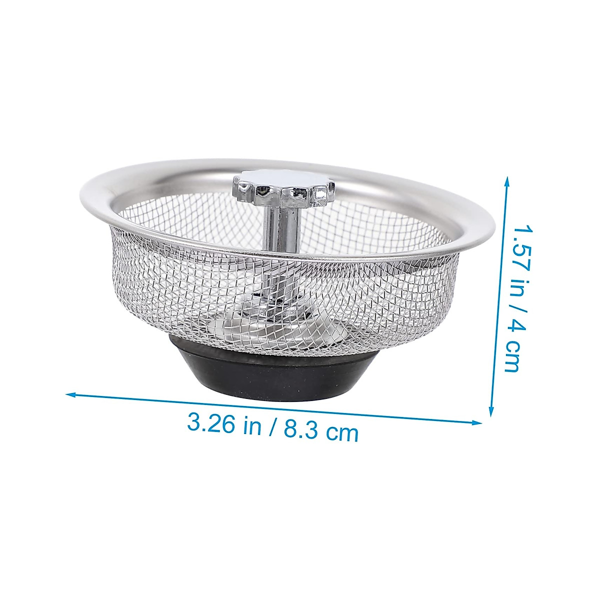 Veemoon 2pcs Filter Over Sink Strainer Stainless Sink Bathtub Drain Strainer Tub Strainer Mesh Sink Drain Strainer Tub Drain Plug Food Strainer Tub Stopper Stainless Steel Pool Floor Drain