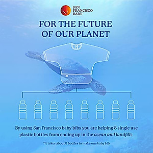 Long Sleeve Baby Bib for Boys and Girls w/Food Catcher Pocket - Waterproof, Wipe Clean, Machine Wash, Fast Drying Feeding Smock - Recycled Polyester - Animal Print Suitable for Babies to Toddlers