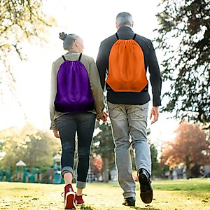 6PCS Drawstring Backpack String Bag Beach Daypack Bags Bulk X-Large Sports Cinch Sack Gym String Bags Machine Washable