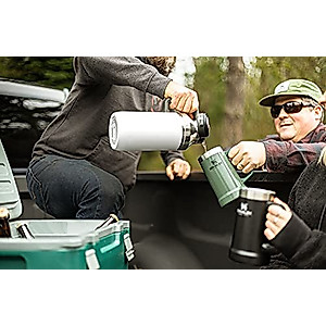 Stanley Go Growler, 64oz Stainless Steel Vacuum Insulated Beer Growler, Rugged Growler with Stainless Steel Interior, 24 Hours Cold and 4 Days Ice Retention