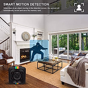 Jukllezan Mini Hidden Camera Wireless spy Camera Portable Nanny cam HD 1080P Camera with Night Vision and Motion Detection for Home Outdoor Office Features Small Camera