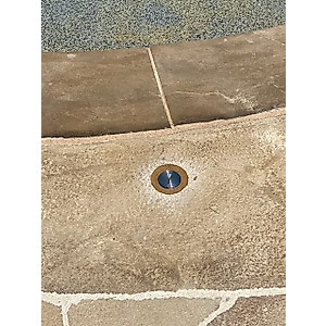 Cool Pool Stainless Steel Deck Mounted Umbrella Sleeve with Umbrella Adapter and Flush Mount Cap Cover