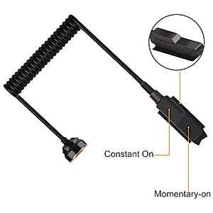 Feyachi GL6 Tactical Green Laser Sight with 45 Degree M61 M Lock Rail Mount and Pressure Switch